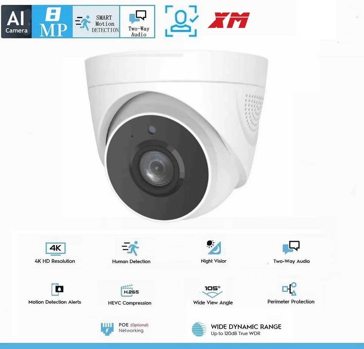 XMEye-H-265-8MP-4K-IP-Camera-PoE-Indoor-5MP-4MP-3MP-Dome-Security ...