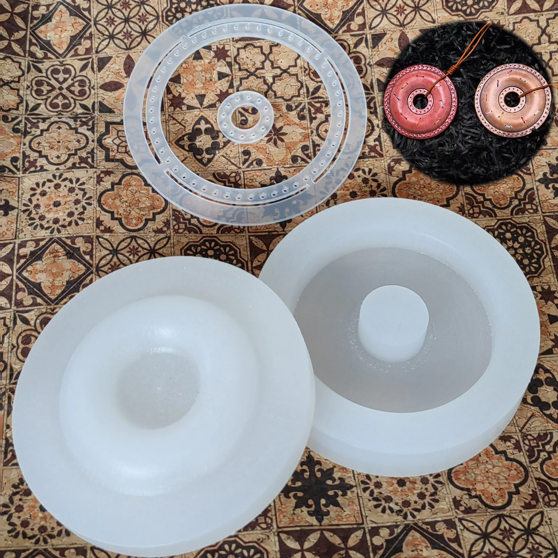 DIY Donut Mold Leather Craft Mould Sculpture Mould Plastic Material ...