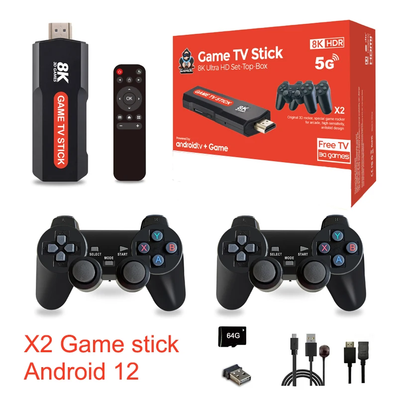 Mando-de-videojuegos-X2-con-Android-12-8K-TV-BOX-sistema-Dual-2-4G-5G ...