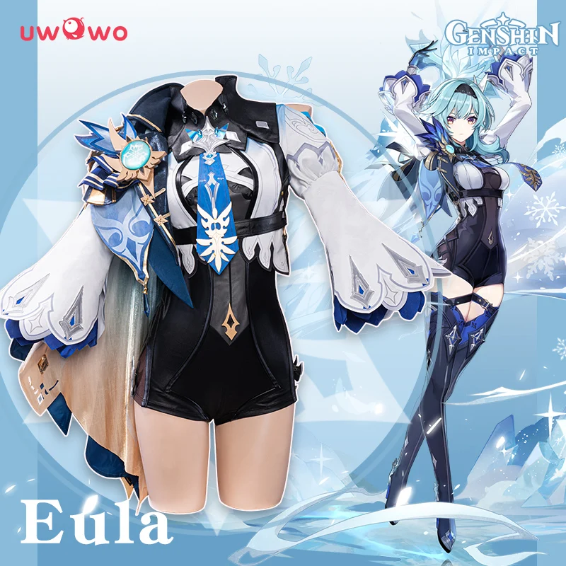 Uwowo Eula Cosplay Hot Game Genshin Impact Eula Costume Lawrence Spin ...