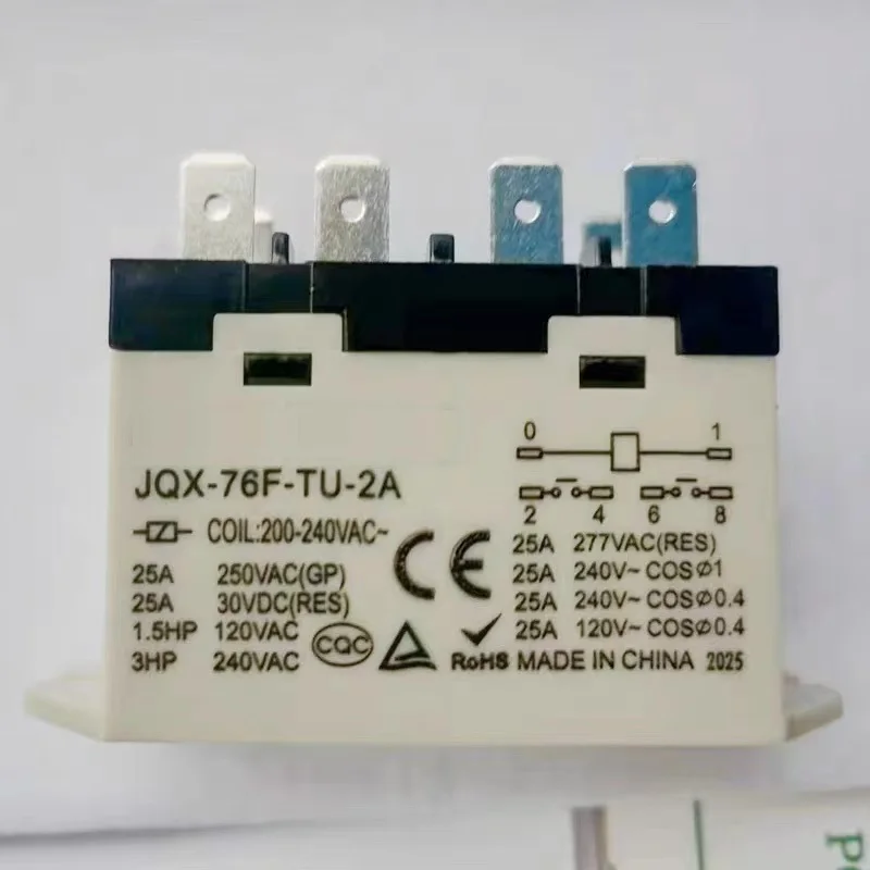 JQX-76F-TU-2A-220VAC-380-400VAC-25A-RGF2OU700-RGF2OU900-6PIN-JQX76FTU2A ...