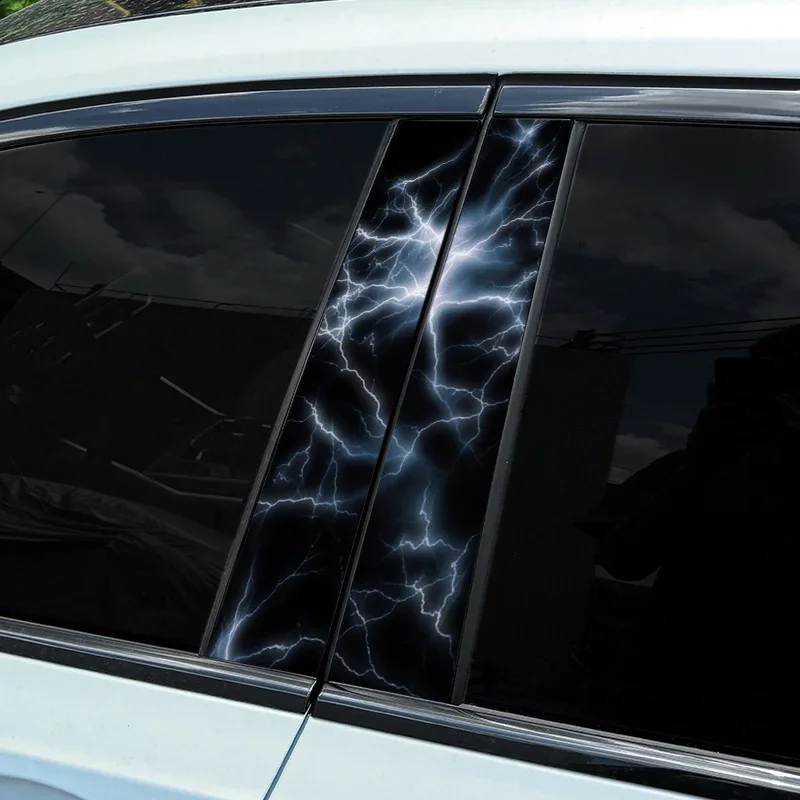 1PC-Lightning-PET-Car-Stickers-Auto-B-Pillar-Waterproof-Decoration ...