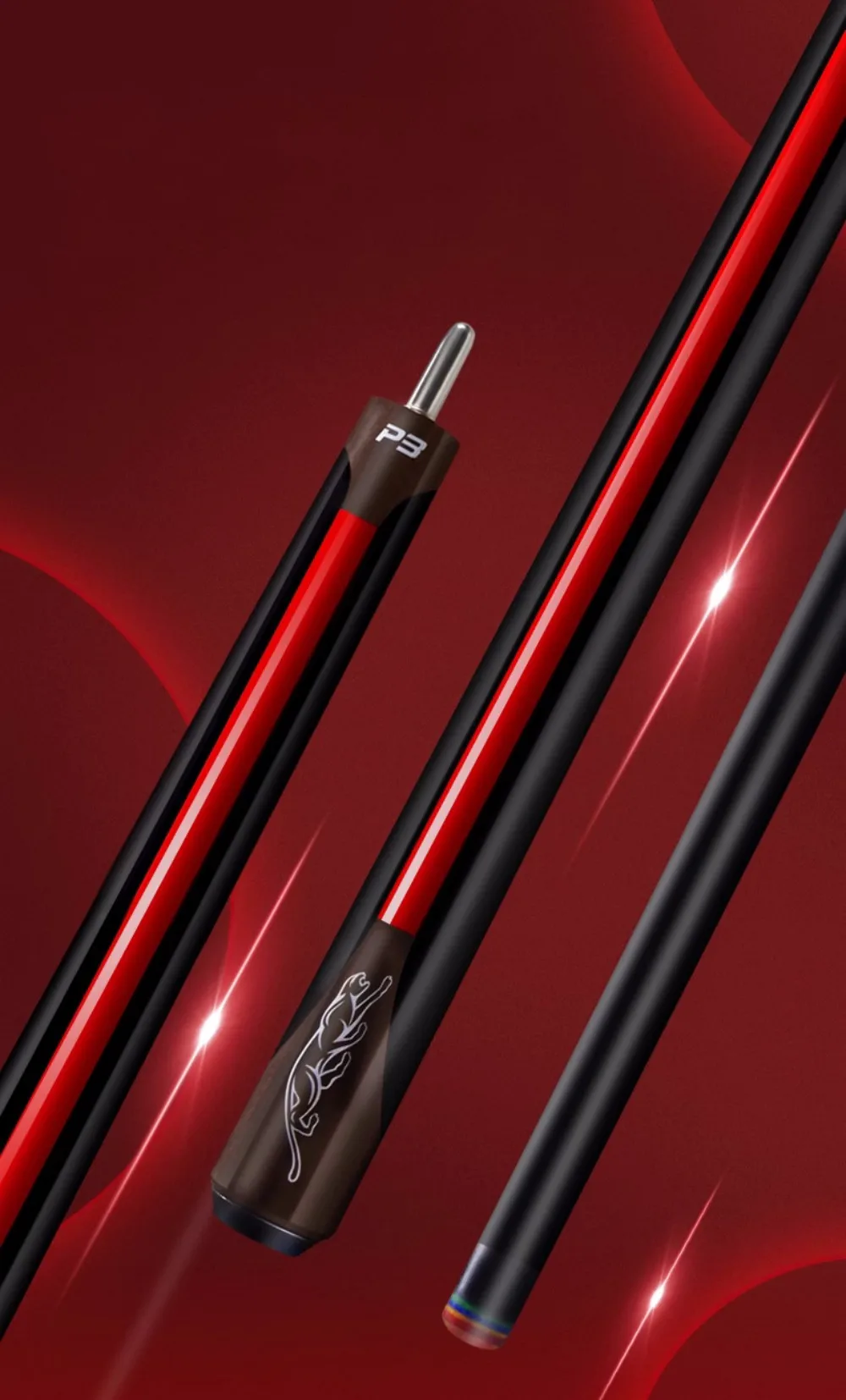 58-klassische-p3-schwarze-Technologie-Billard-Pool-Queue-Stick-10-5-11 ...