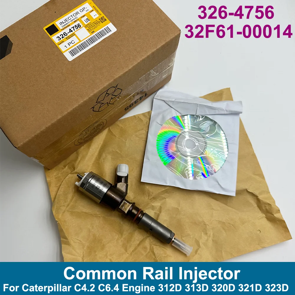 Nouveau injecteur de carburant à rampe commune 326-4756 3264756 32F61 ...