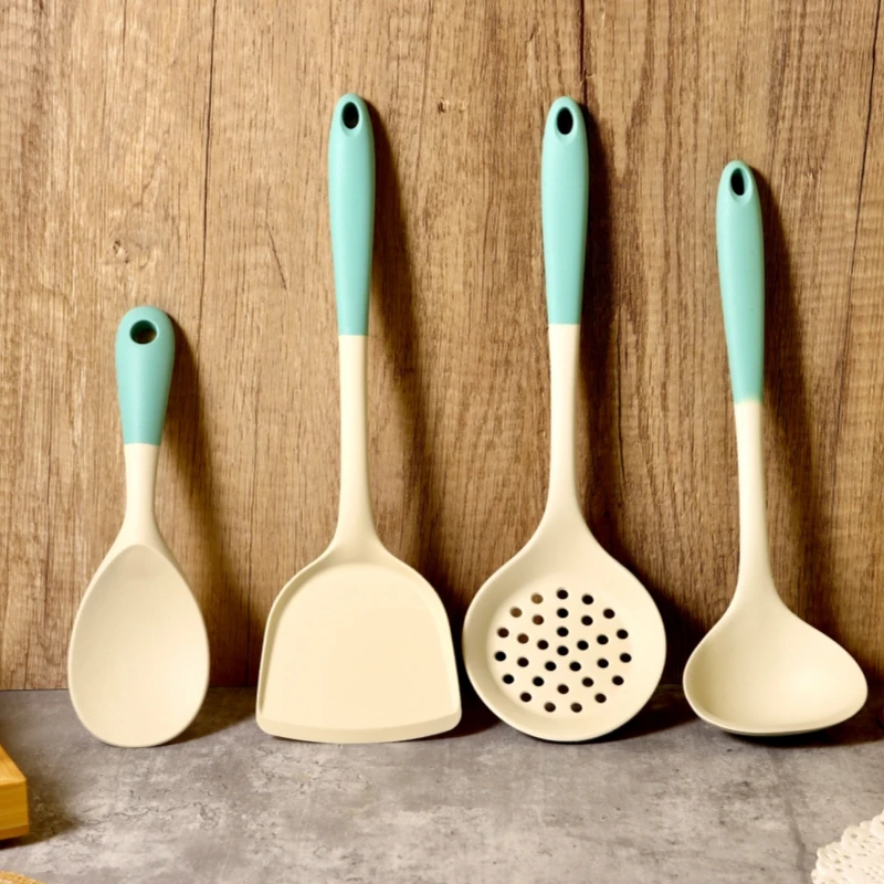 4pcs-set-Silicone-Cooking-Kitchen-Utensils-Set-Non-stick-Kitchenware ...