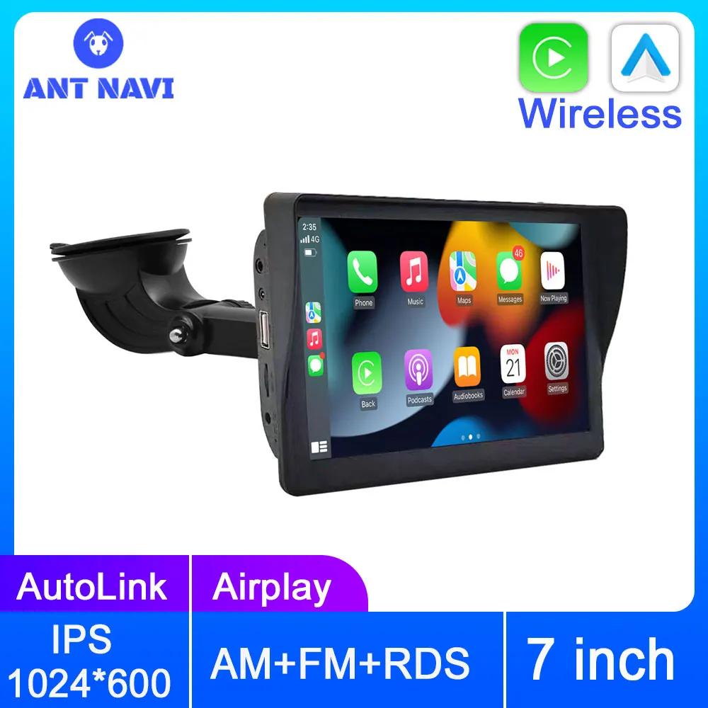 7inch-Car-Monitor-Portable-Wireless-CarPlay-Navigation-for-All-Cars ...