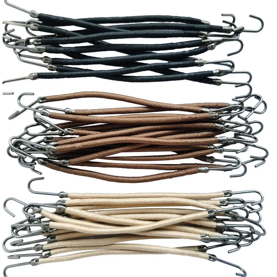 5PCS Ponytail Rubber Elastic Hook Hair Bands For Women Gum Hooks Hair ...