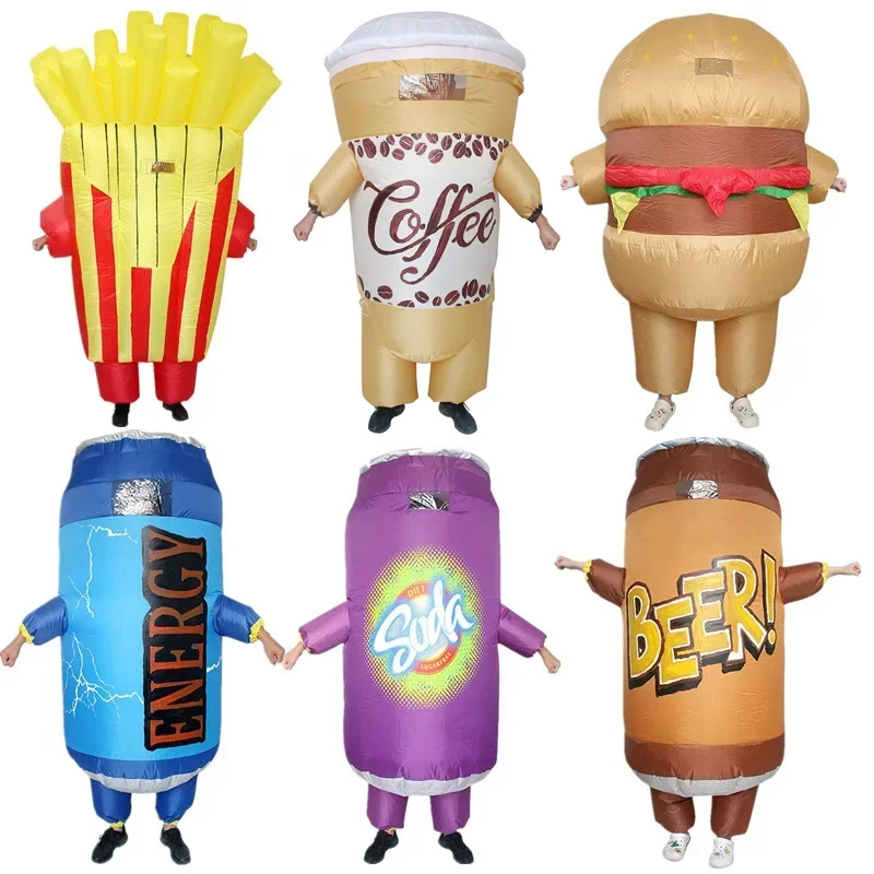 Beer-Inflatable-Costume-Halloween-Cosplay-Party-Hamburger-French-Fries ...