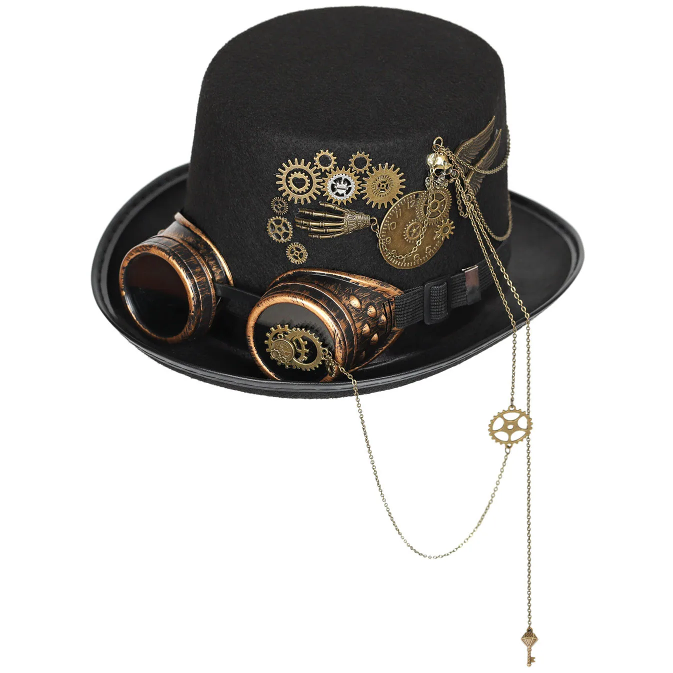 Gorros-Steampunk-para-mujer-gafas-g-ticas-Steampunk-sombrero-de-disfraz ...