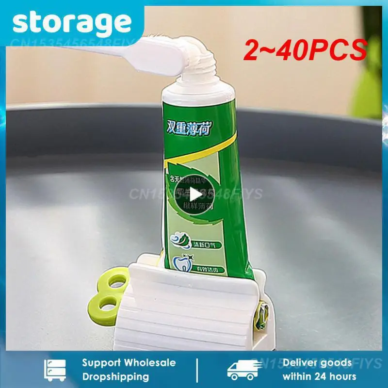 2-40PCS-Home-Toothpaste-Dispenser-Squeezer-Bathroom-Accessories ...