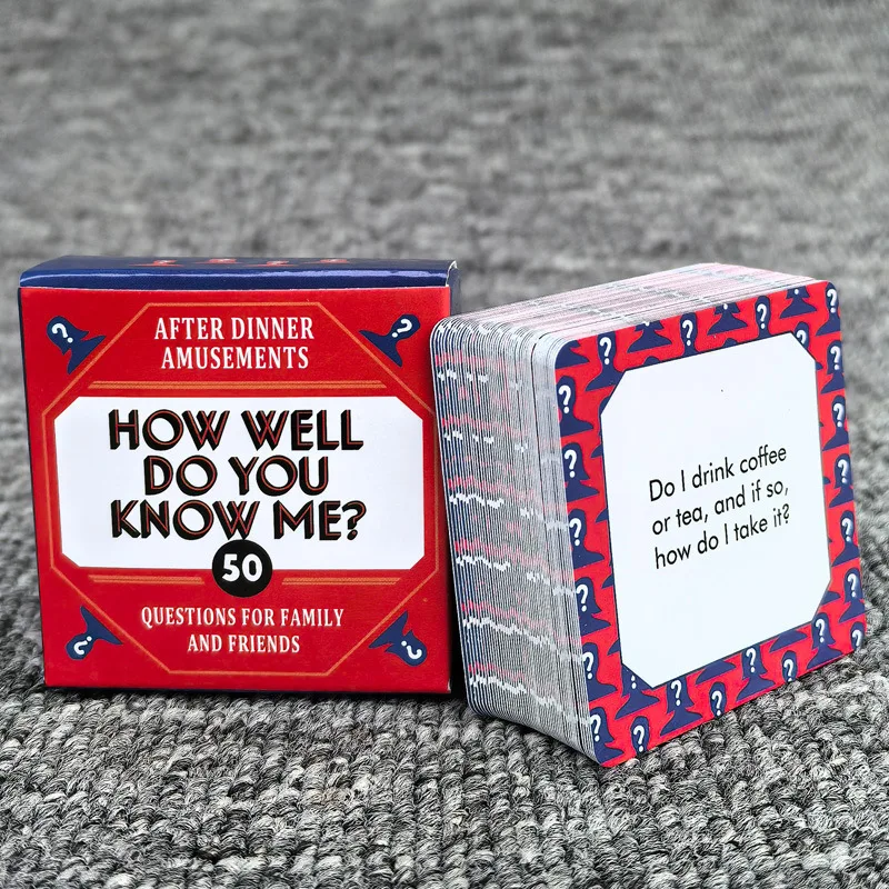 Mini Box - How Well Do You Know Me? Game Board Cards for Family ...