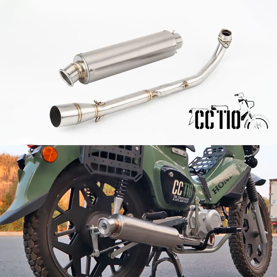 For Honda Cross Cub110 CC110 exhaust 2018 - 2023 Motorcycle Exhaust ...