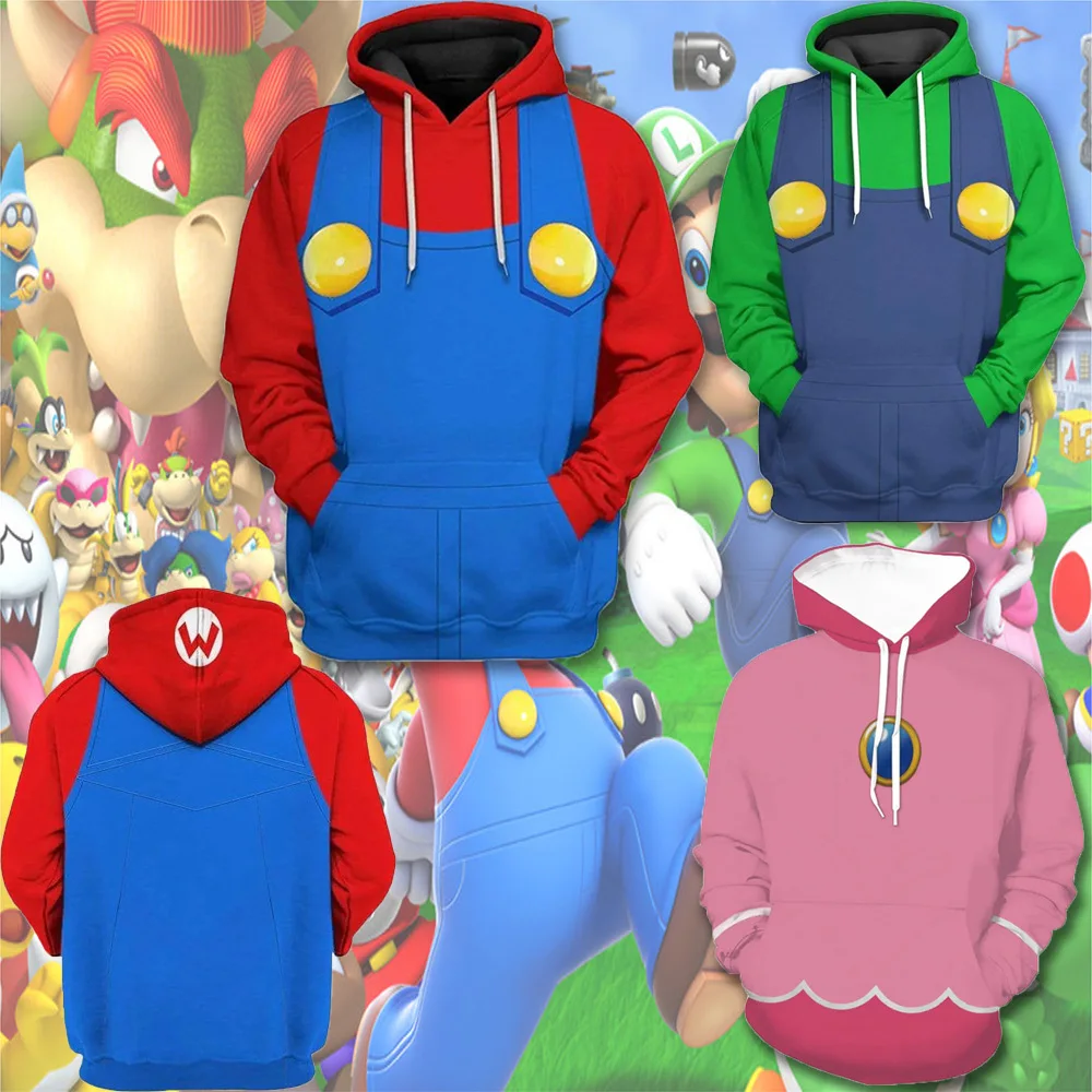 New-Anime-Super-Mario-Bros-Luigi-Bowser-Plumber-Uniform-Cosplay ...
