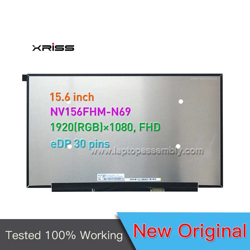 NV156FHM-N69 V8.0 Laptop IPS LED LCD Screen 15.6" Slim Full HD 30pins ...