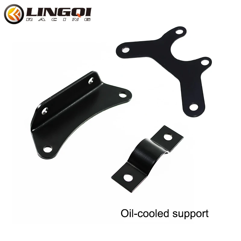 LINFGQI-Universal-Oil-Cooler-Bracket-Radiator-Support-Aluminum-Engine ...