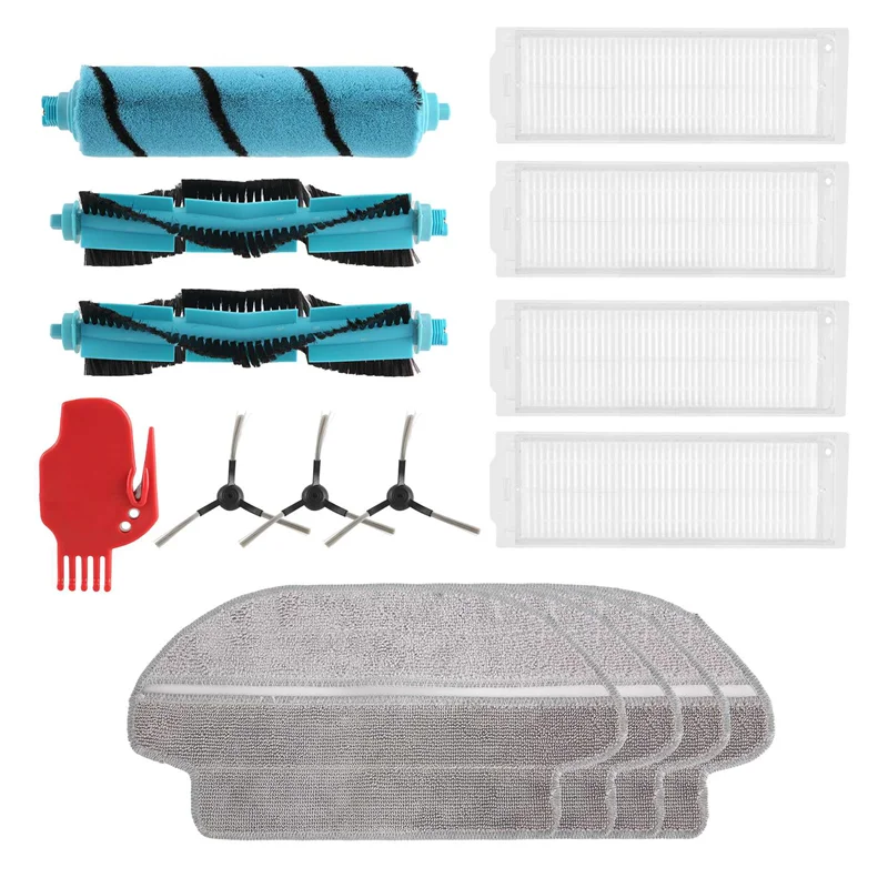 Main Brush Mopping Cloth Washable Filter Side Brush for Xiaomi Viomi SE ...