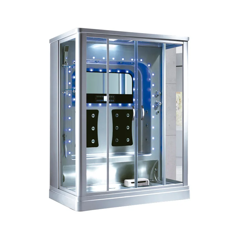 1600x1000x2200mm Bathroom Wall Against Steam Shower Enclosure Mult ...