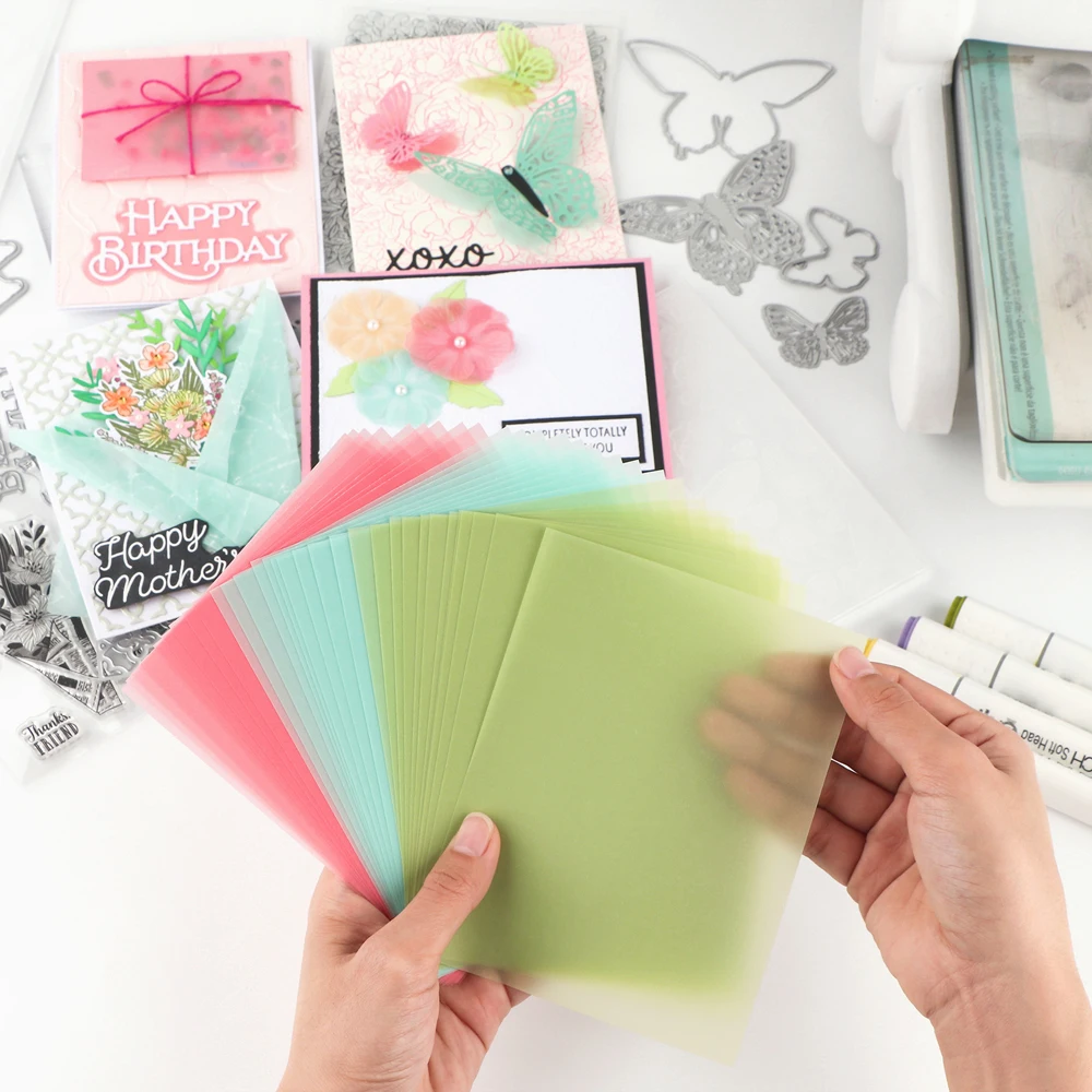 30Pcs-Heat-Resistant-Translucent-Tracing-Paper-Colored-Frosted-Smooth ...