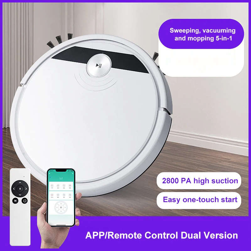 New-3-in-1-Robot-Vacuum-Cleaner-Sweep-and-Wet-Mopping-Floors-Carpet-Run ...