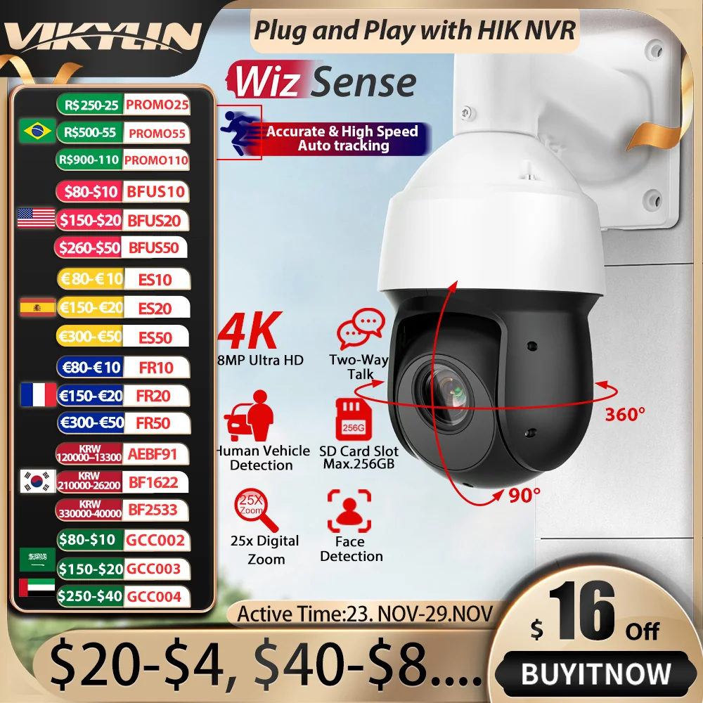 Vikylin-PTZ-IP-Camera-8MP-4K-For-Dahua-SD49825XB-HNR-OEM-25X-Zoom-IR ...