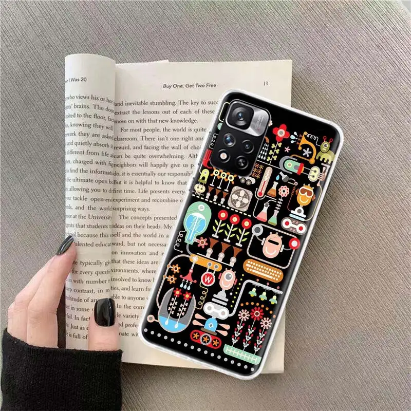 Biology and Chemistry Themed Clear Phone Case for Xiaomi Mi 15 Pro ...