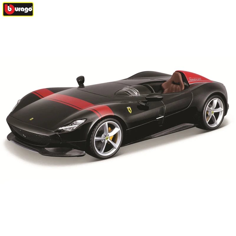 Bburago-New-1-24-Scale-Ferrari-Monza-SP1-Black-Alloy-Luxury-Vehicle ...