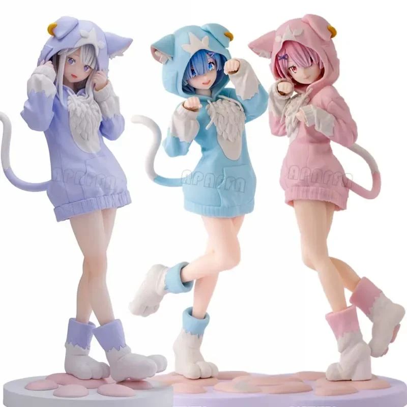22cm-Re-ZERO-vita-iniziale-in-un-altro-mondo-Ram-Rem-Anime-Girl-Figure ...