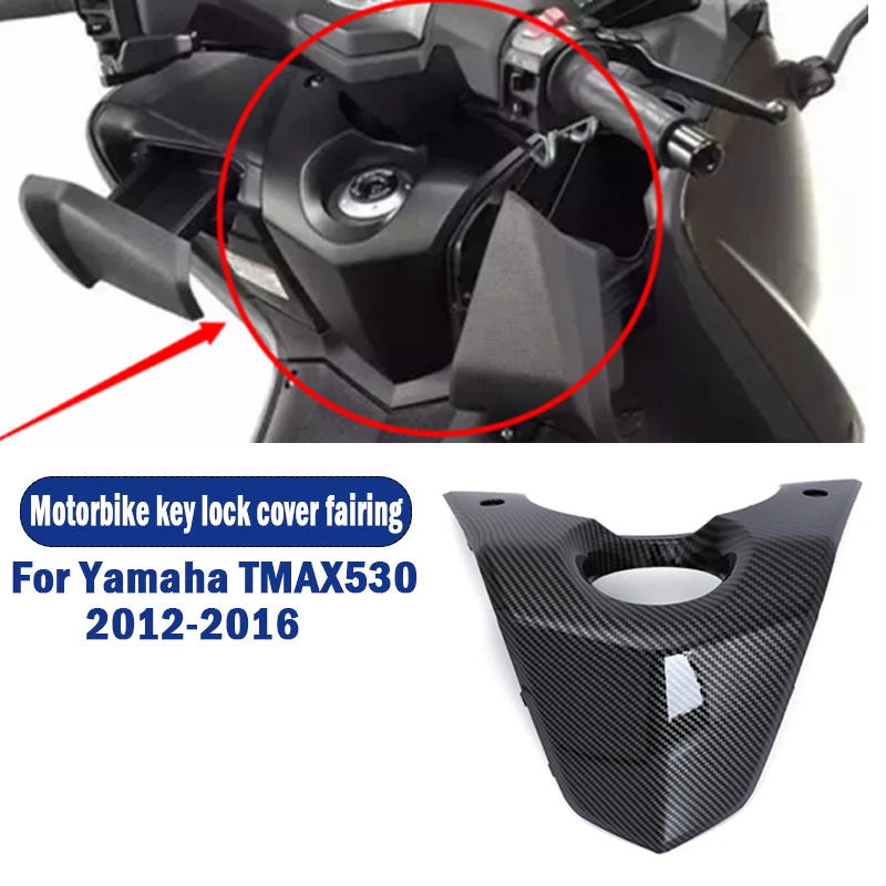 For-Yamaha-TMAX530-2012-2016-Key-Lock-Cover-Fairing-ABS-Carbon-Fiber ...