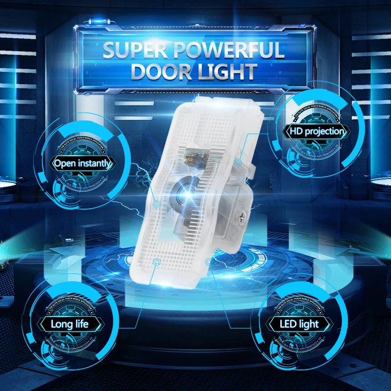 Lampa LED na drzwi samochodu z Logo powitalne światło cień duch dla ...