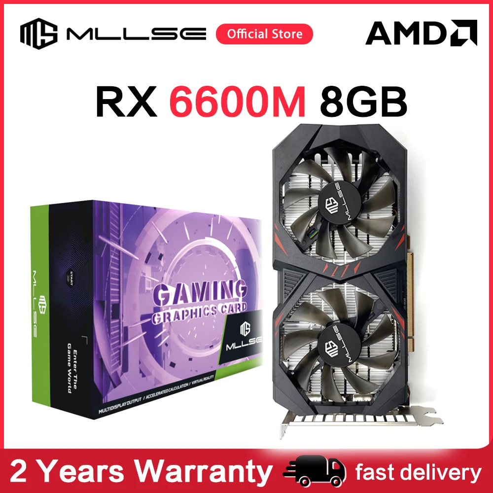 MLLSE tarjeta gráfica AMD Radeon RX 6600M, 8GB, GDDR6, tarjeta de vídeo ...