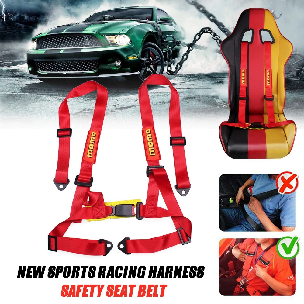 JDM-MOMO-cintur-n-de-seguridad-Universal-de-2-pulgadas-cintur-n-de ...