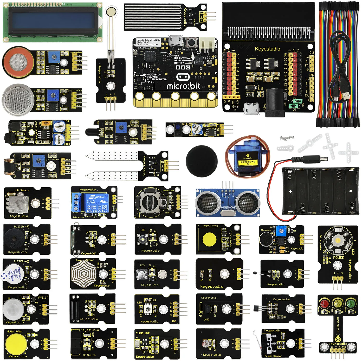 Keyestudio-37-In-1-Sensor-Starter-Kit-For-BBC-Micro-Bit-Learning-Kit ...
