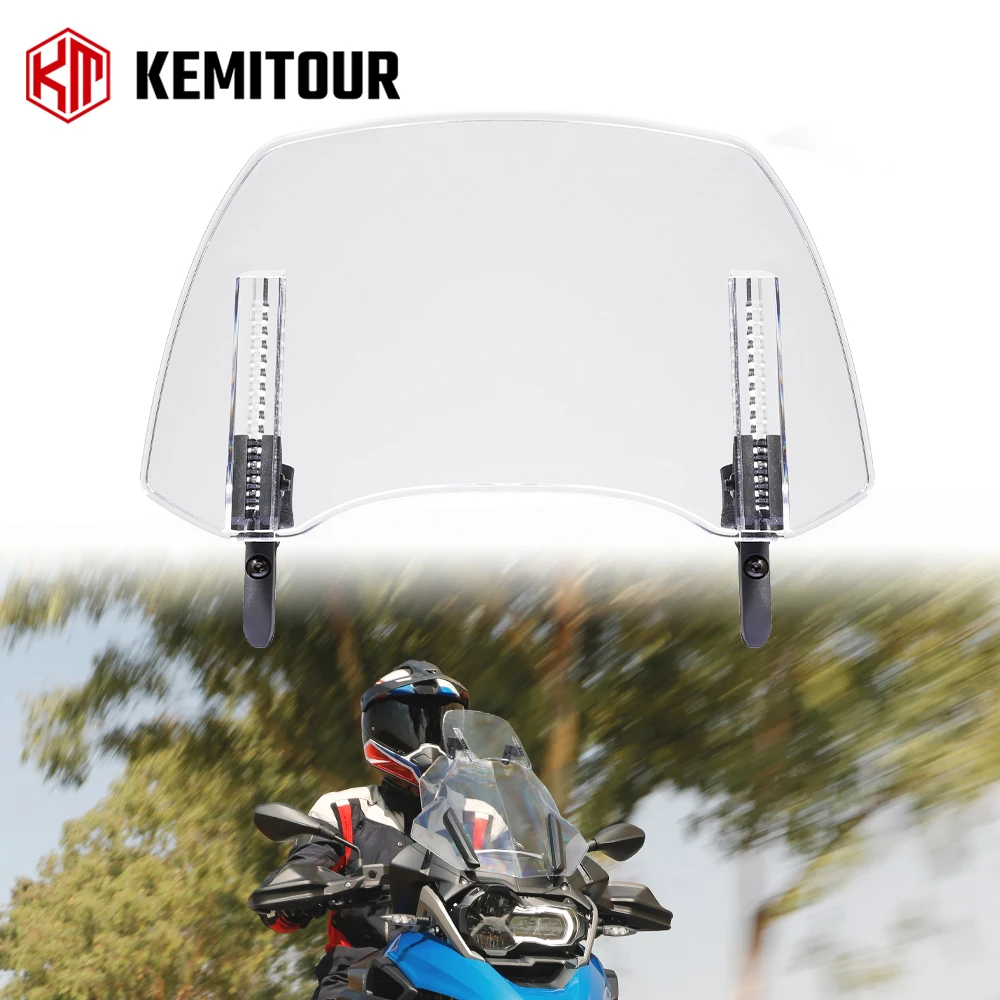 Motorcycle Windshield Extension Adjustable Wind Deflector for Electra ...