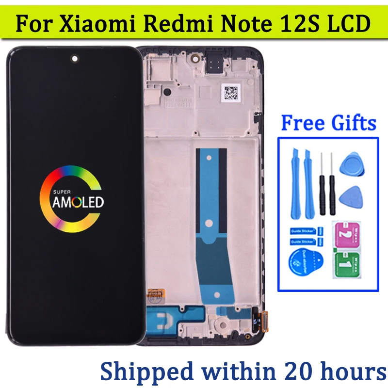 6-43-Super-AMOLED-For-Xiaomi-Redmi-Note-12S-LCD-2303CRA44A-Display ...