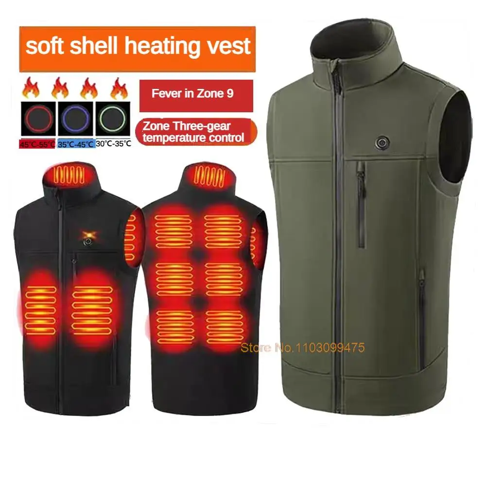 9-Zone-Heated-Vest-Men-Women-Smart-Electrical-Heating-Clothes ...