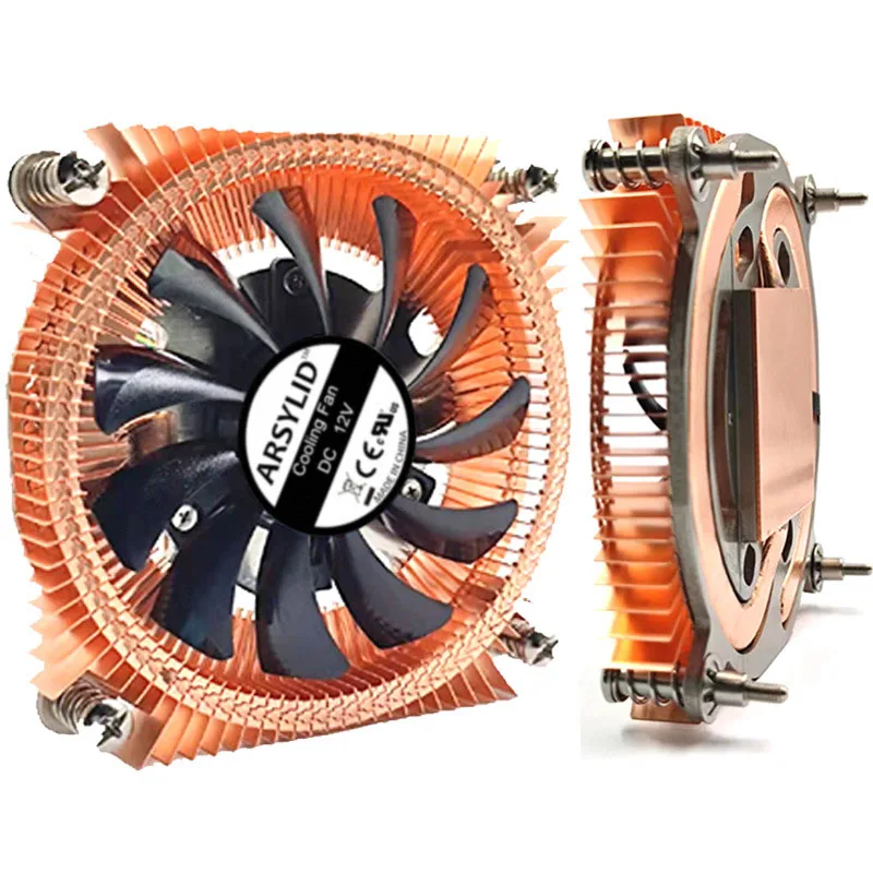 ARSYLID 19mm Ultra Slim CPU Radiator Pure Copper Base Fin Ultra-thin ...
