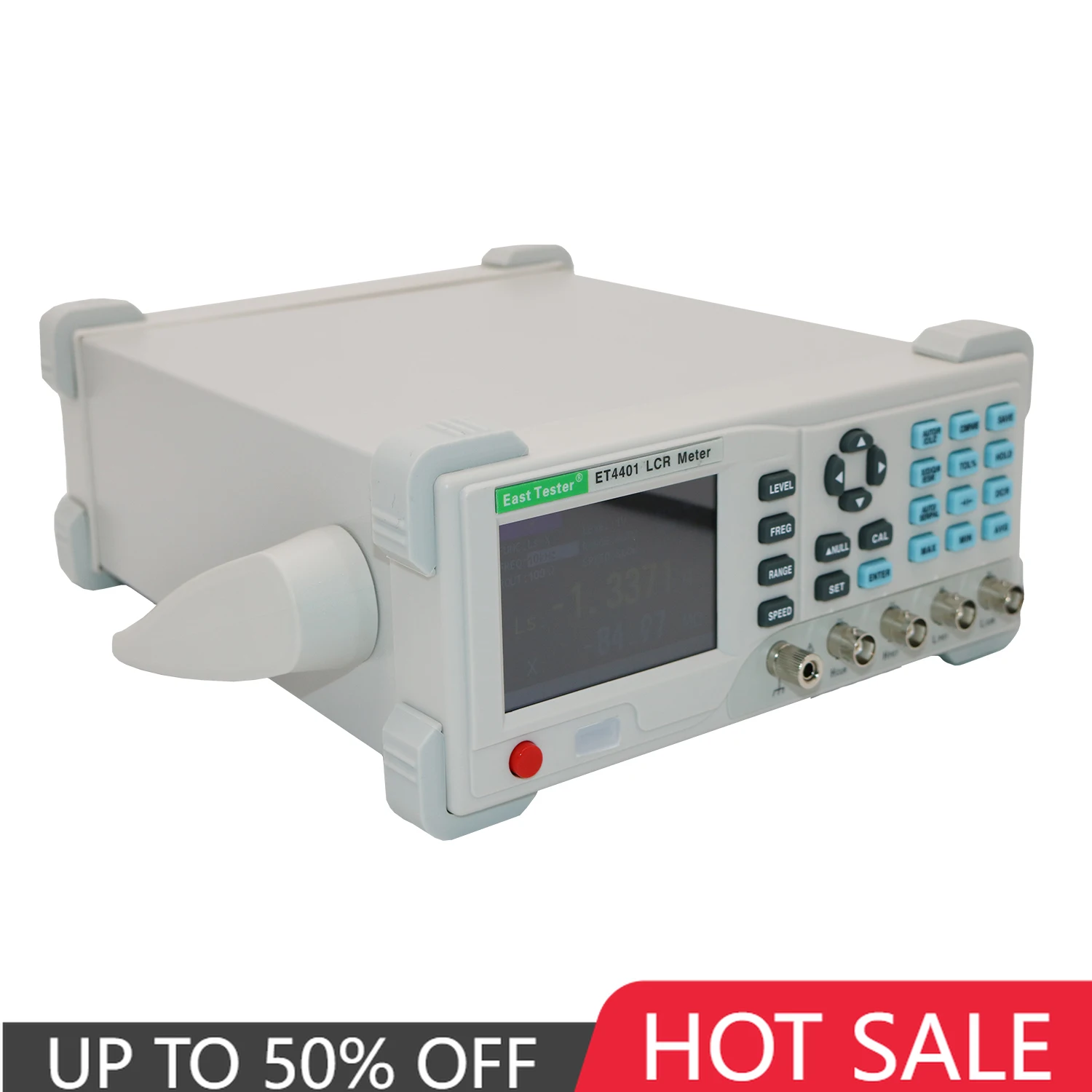 LCR 벤치탑 디지털 브리지 테스터, 데스크탑 LCR 미터, 커패시턴스 저항 임피던스 인덕턴스 측정 미터, ET4401 ...