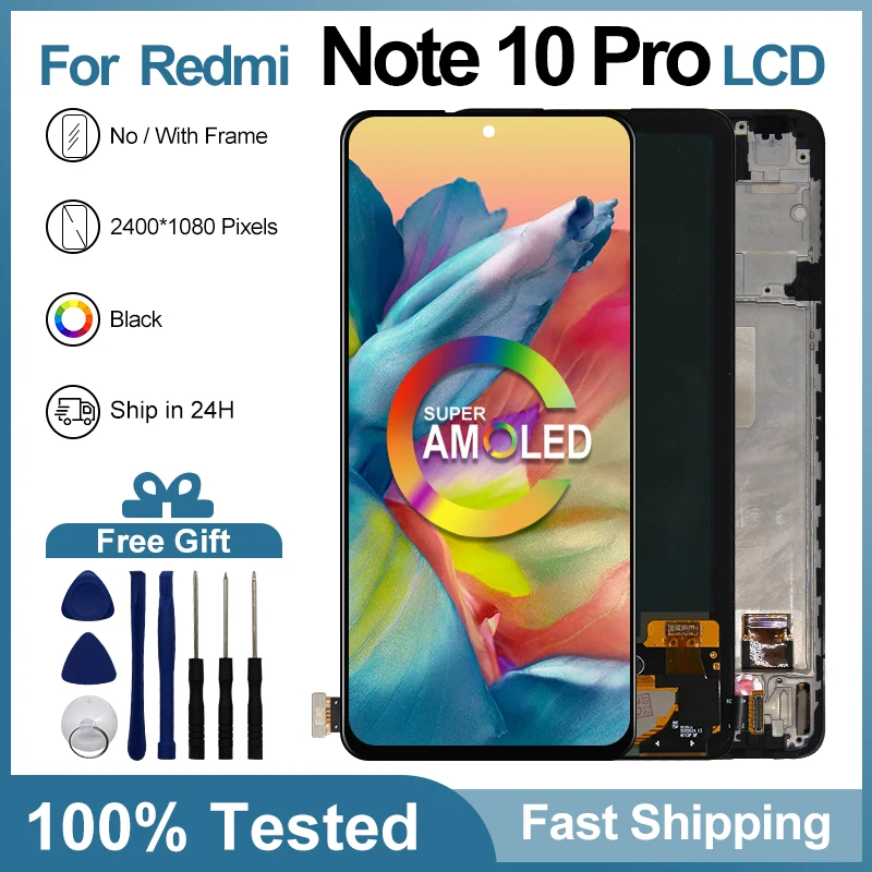 AMOLED-6-67-For-Xiaomi-Redmi-Note-10-Pro-Display-LCD-Touch-Screen ...
