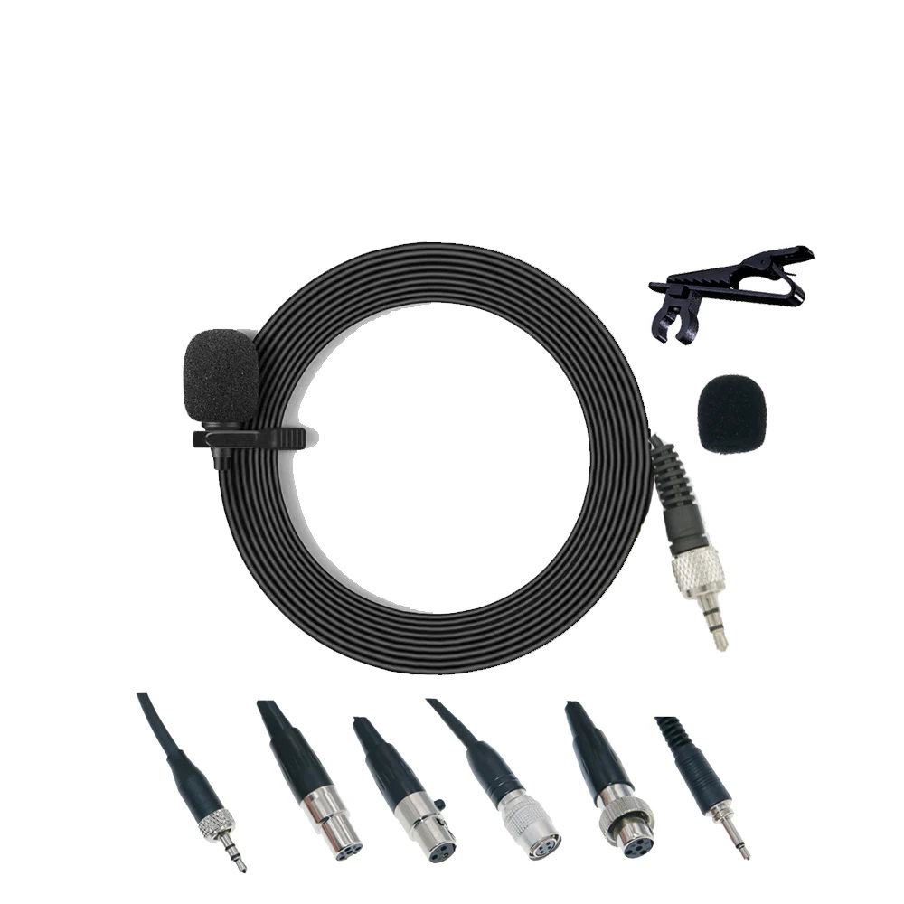Hidden Mini Clip-On Lavalier Lapel Microphone For Wireless Body Pack ...
