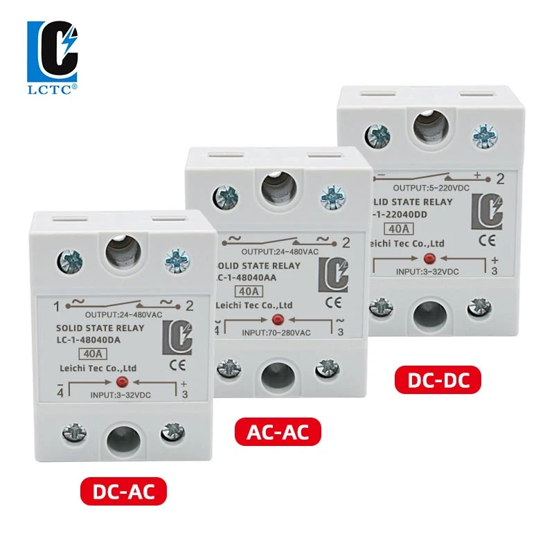 Ssr Dc To Ac Dc To Dc Ac To Ac Single Phase Solid State Relay 10dd 25dd ...