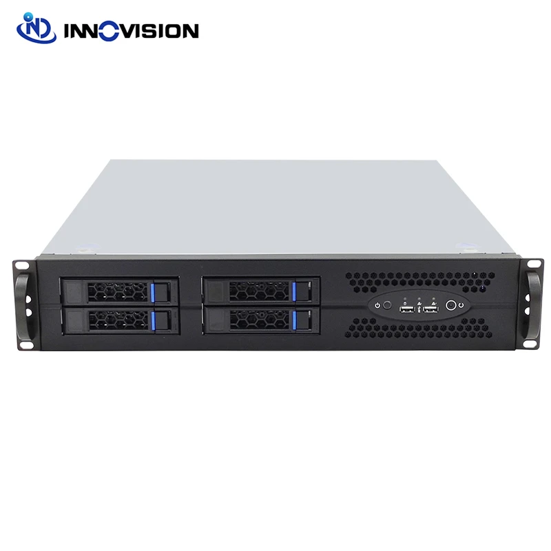 New 2u 4bay Hotswap Rack Mount Server Case Support Gpu Network Card ...