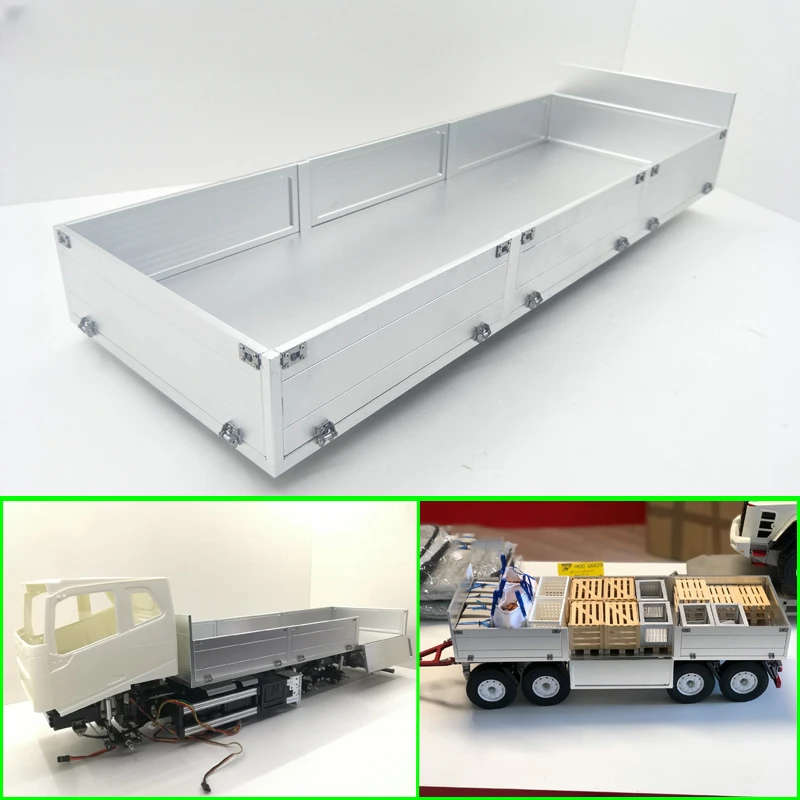 Simulation-Metal-Cargo-Box-Body-Cargo-Bucket-for-1-14-Tamiya-RC-Truck ...