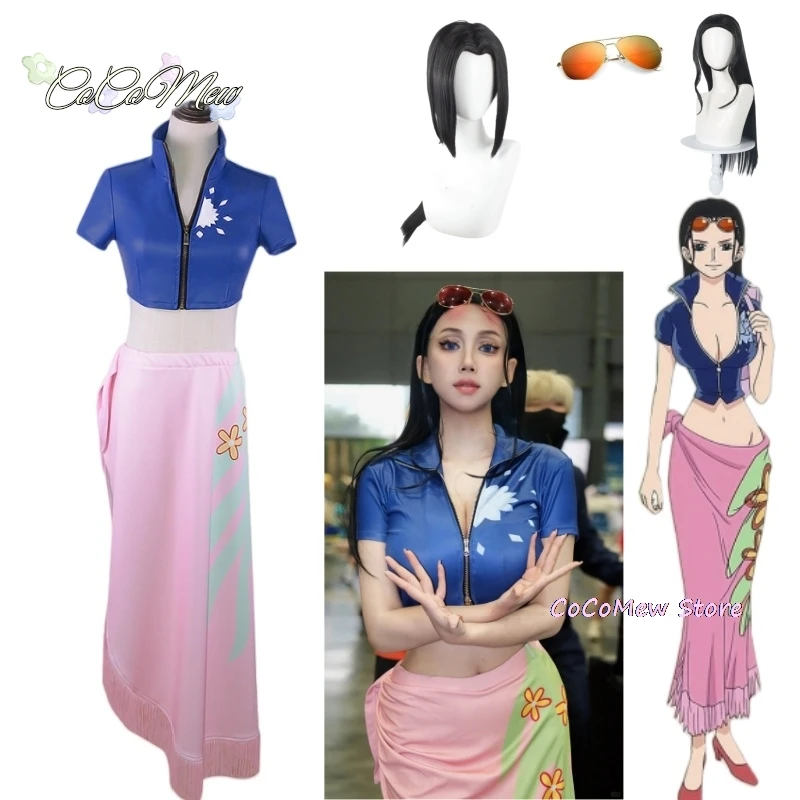 Nico-Robin-Cosplay-Costume-Top-and-Wrap-Skirfor-Women-Anime-Nico-Robin ...