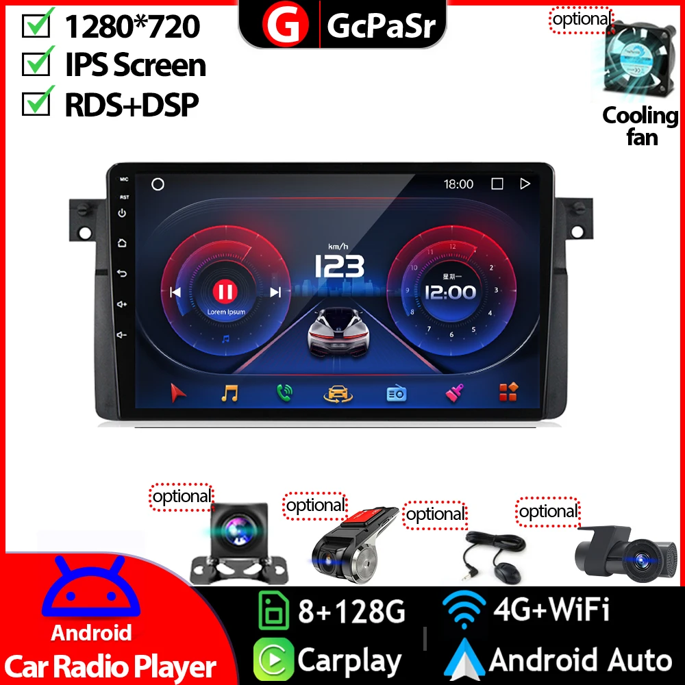 Radio Multimedia con GPS para coche, reproductor de vídeo con Android ...