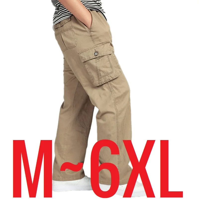 Men-s-Pants-Large-size-Big-4xl-5xl-6xl-Plus-Summer-Men-Elastic-Waist ...