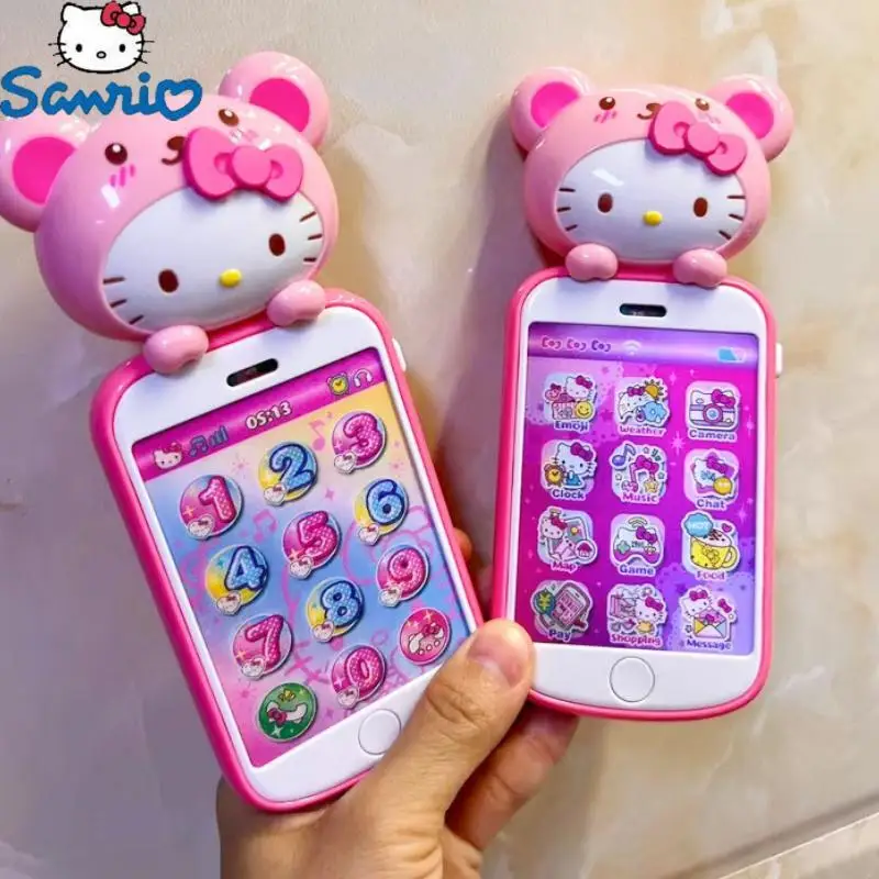 New-Sanrio-Hello-Kitty-Simulation-Lovely-Toy-Phone-Kt-Music-Mobile ...