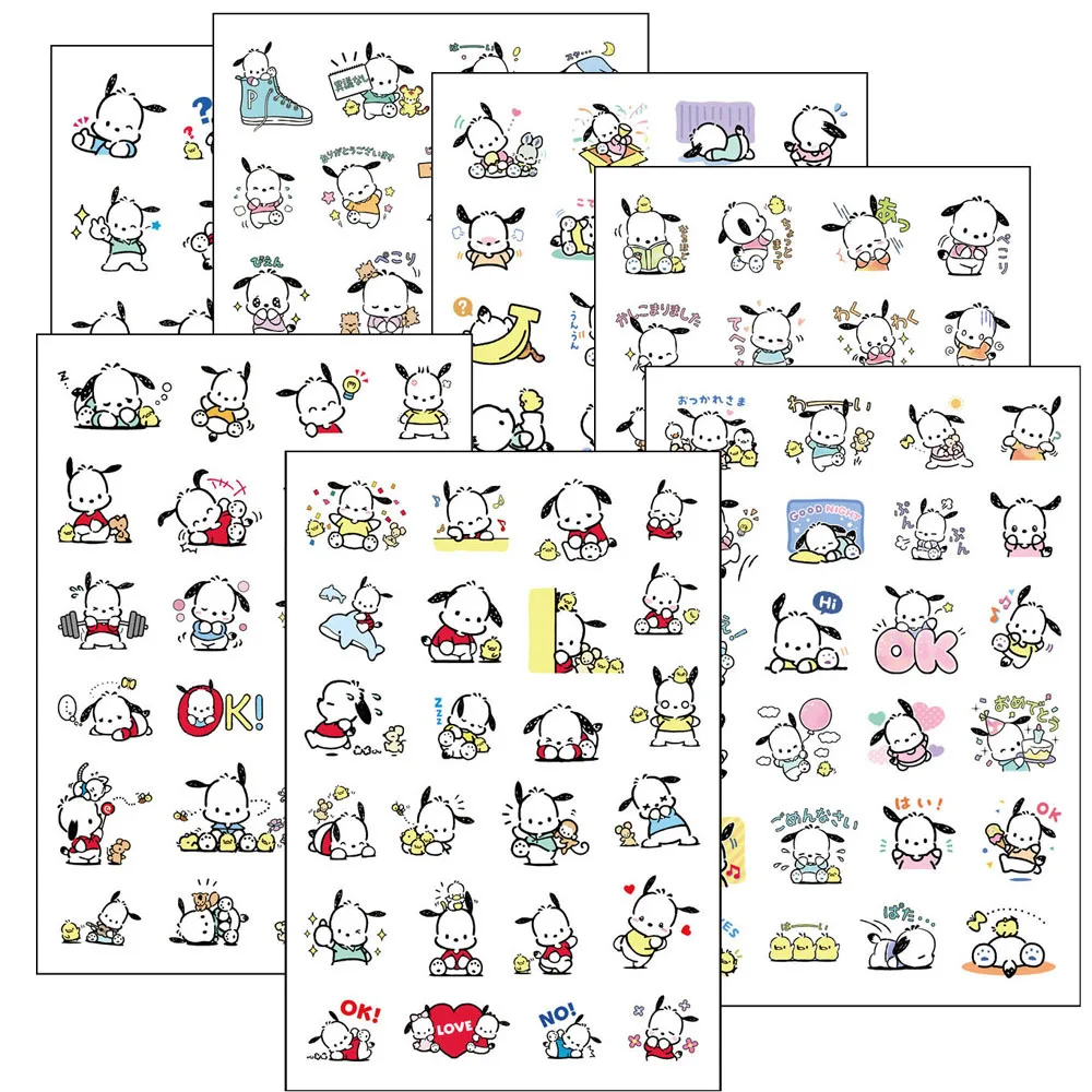 Sanrio Pochacco Stickers Anime Cartoon Leuke Stickers Laptop Water Cup ...
