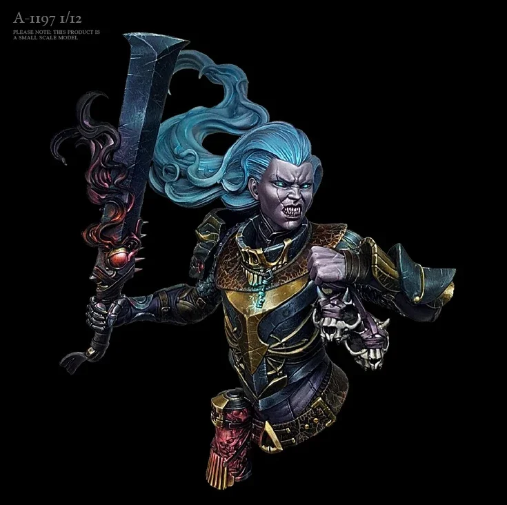 1/12 Resin bust model kits figure colorless and self-assembled A-1197 ...