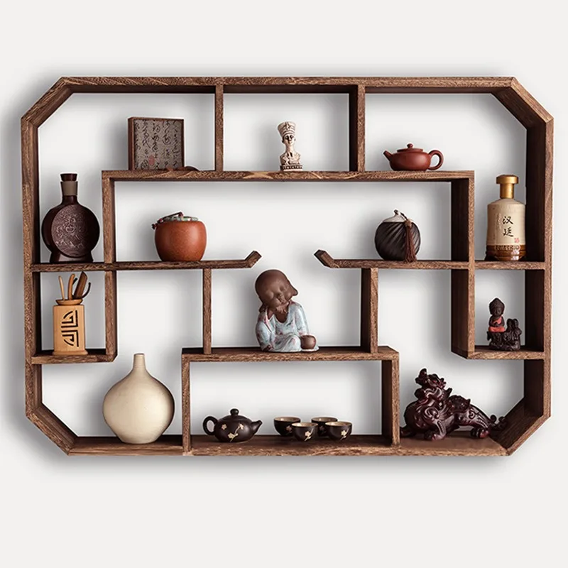 Bo-Gu-Jia-Solid-Wood-Chinese-Wall-Mounted-Tea-Pot-Display-Rack-Storage ...