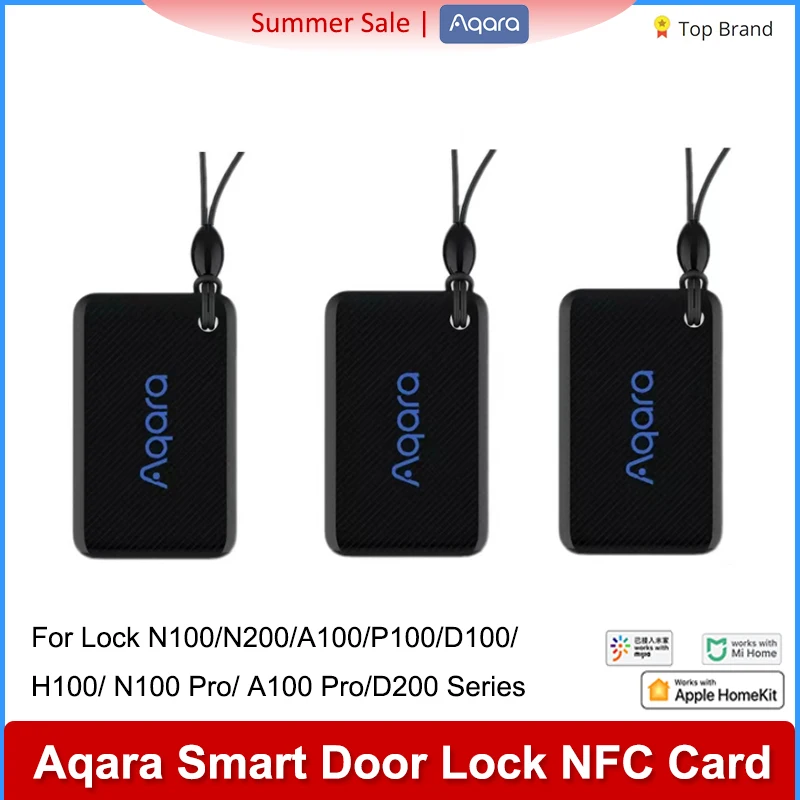 Aqara Smart Door Lock NFC Card, N100, N200, P100, D200, Série EAL5 ...
